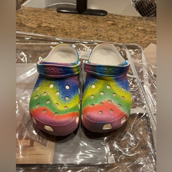 CROCS | Shoes | Crocs Unisex Classic Tie Dye Graphic Clog With White ...